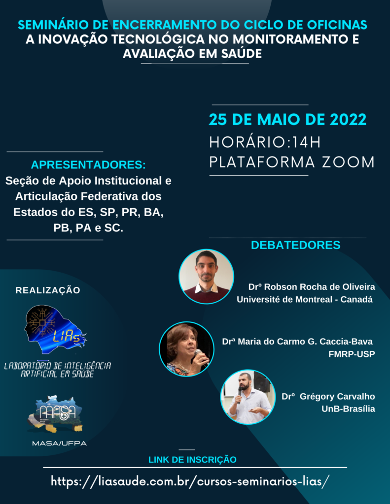 Cursos para pesquisadores – LIAs – Laboratório de Inteligência Artificial em Saúde - LIAs